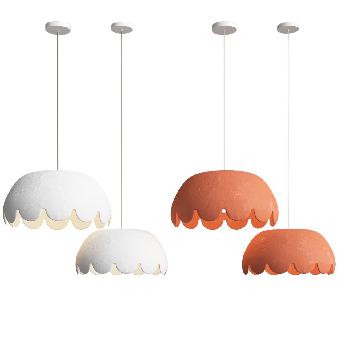 Scalloped Pendant Light 3D Model for VRay | CGMood