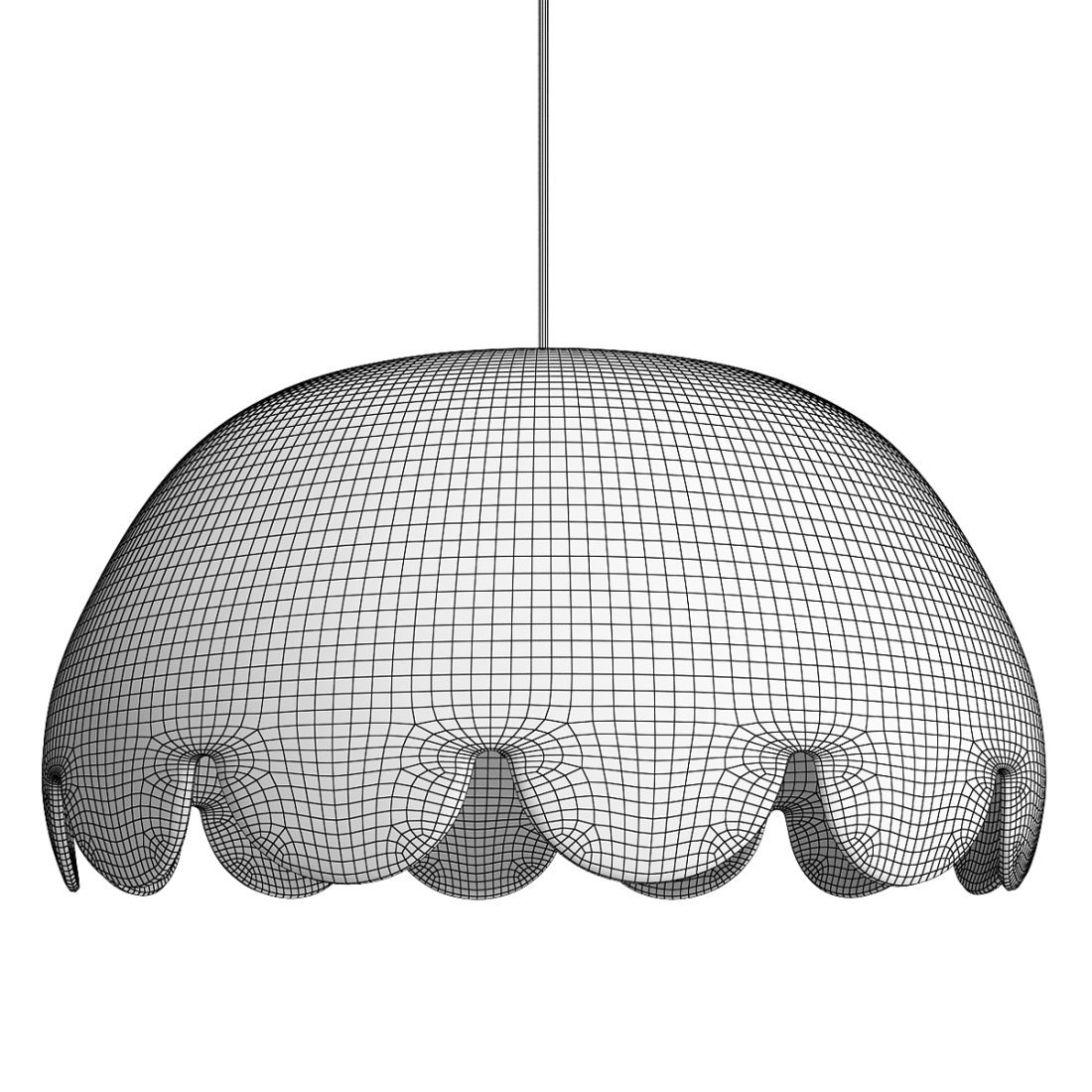 Scalloped Pendant Light 3D Model for VRay | CGMood
