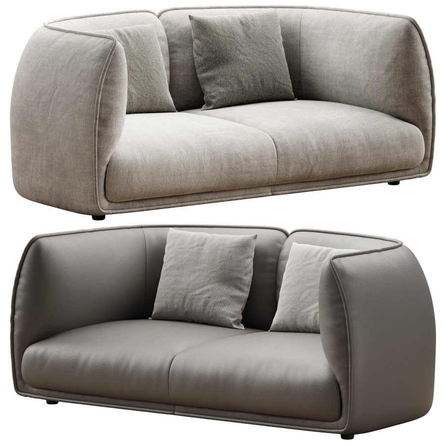 Chapman 2 Seater Fabric Sofa- Graphite Grey 3D Model for Corona | CGMood