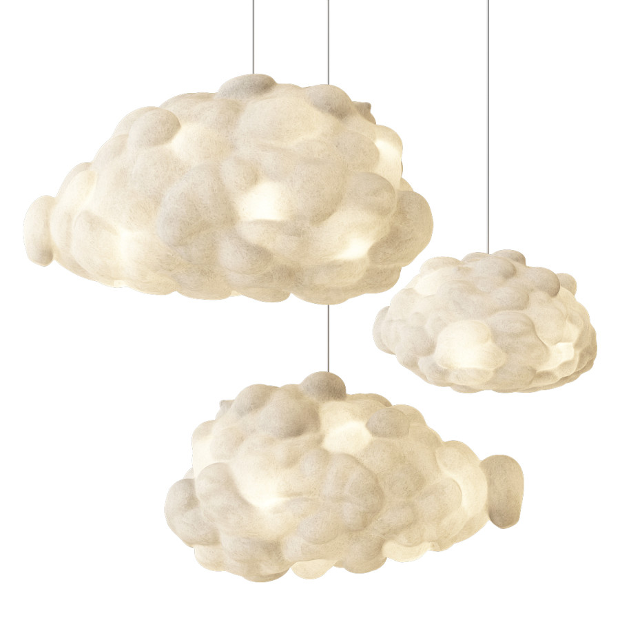 Cloud Pendant Lamps - 3D Model for VRay