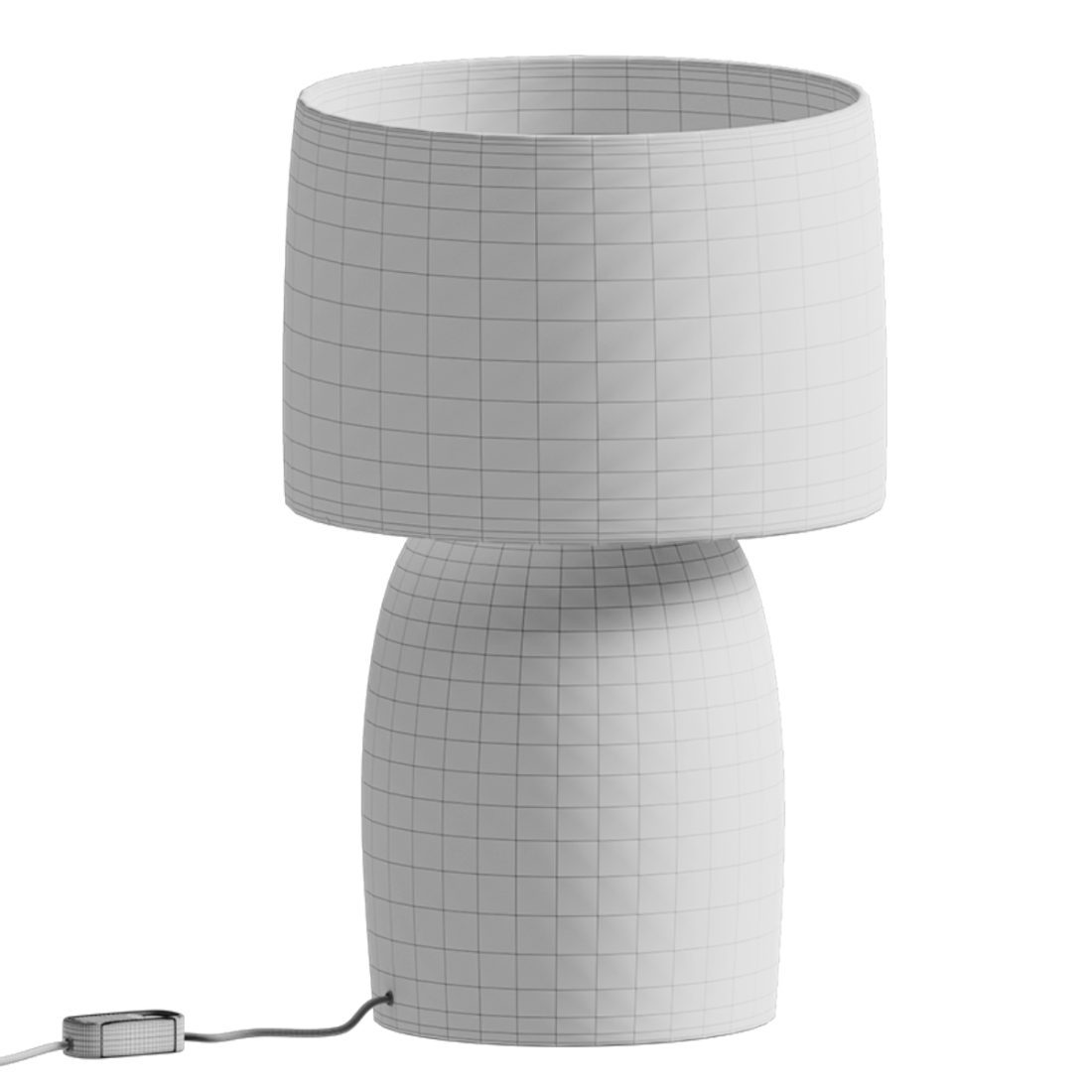 Zara Home Paper Mache Striped Lamp 3D Model for Corona | CGMood