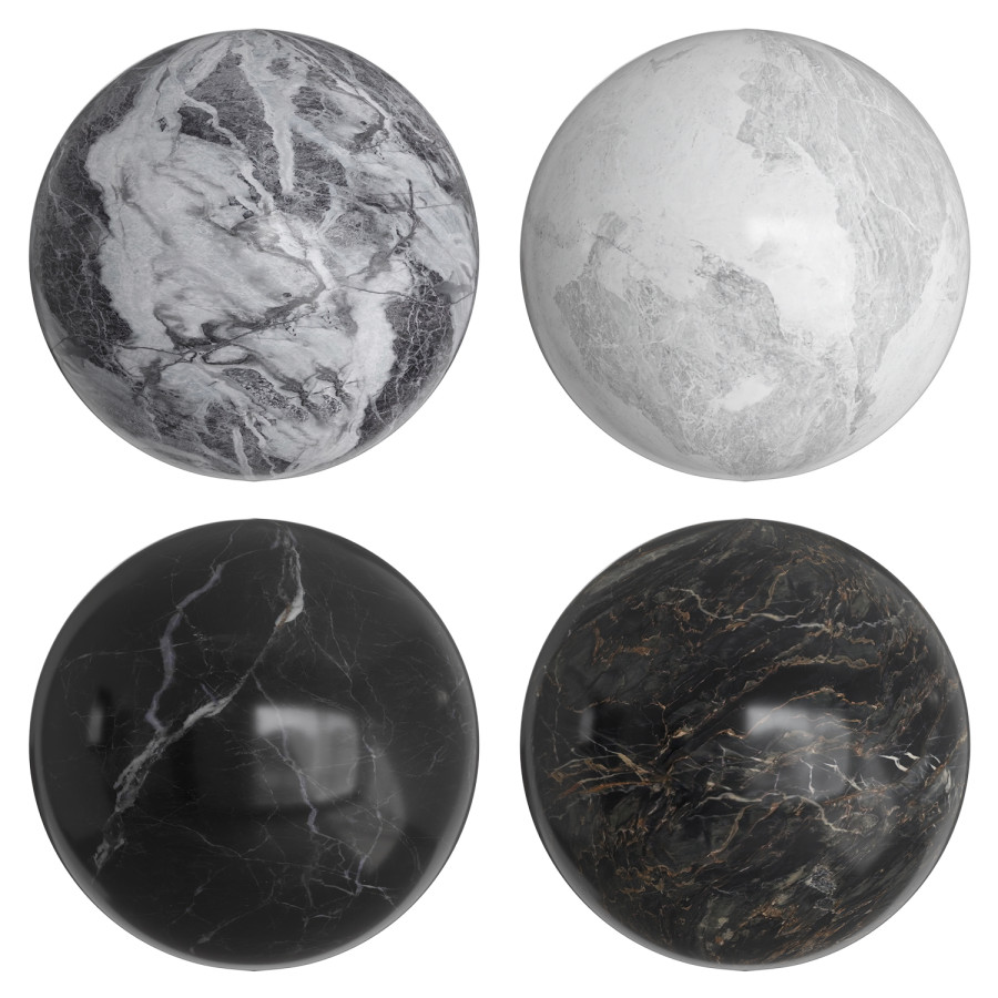 Marble 4 Color Set 1 Material | CGMood