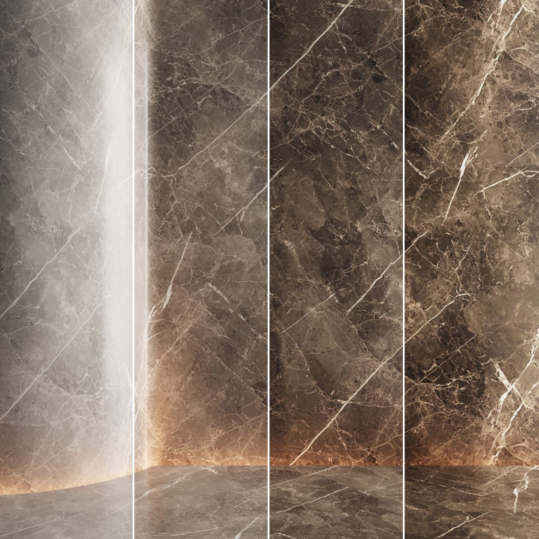 Marble 12 Colors (005 Seamless Texture) Material for VRay, Corona | CGMood