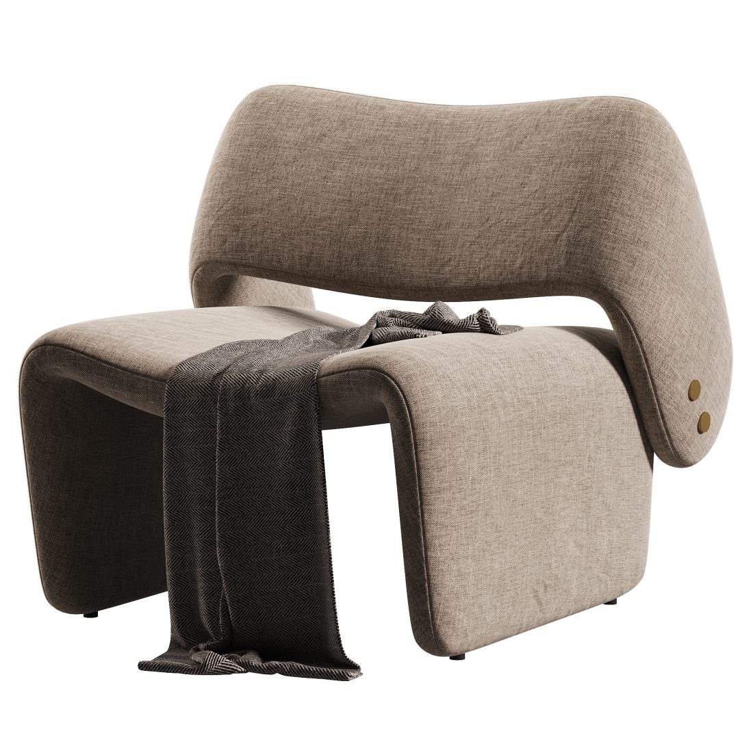 Ondine Lounge Chair - 3D Model for Corona