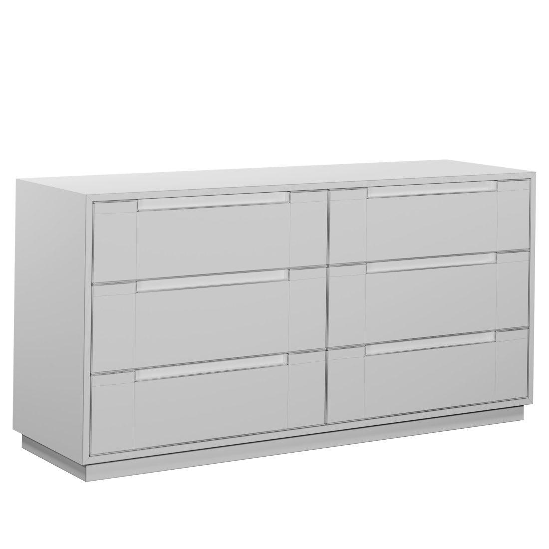 Lansen 6-drawer Dresser By West Elm 3D Model for Corona | CGMood