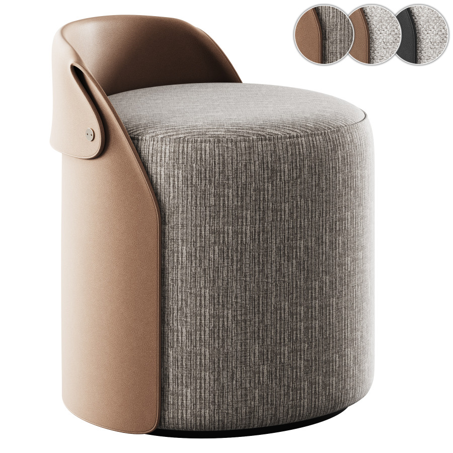 Ozzy Pouf By Flexform - 3D Model for VRay, Corona