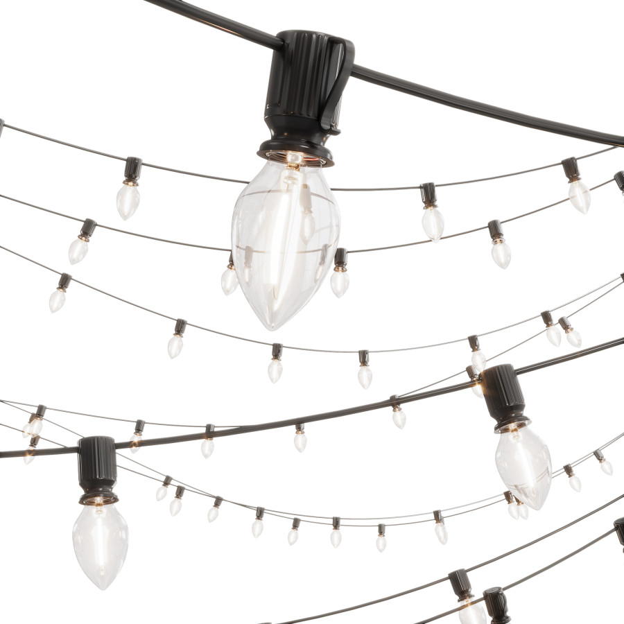 Editable Garland Retro 04 - 3D Model for VRay, Corona