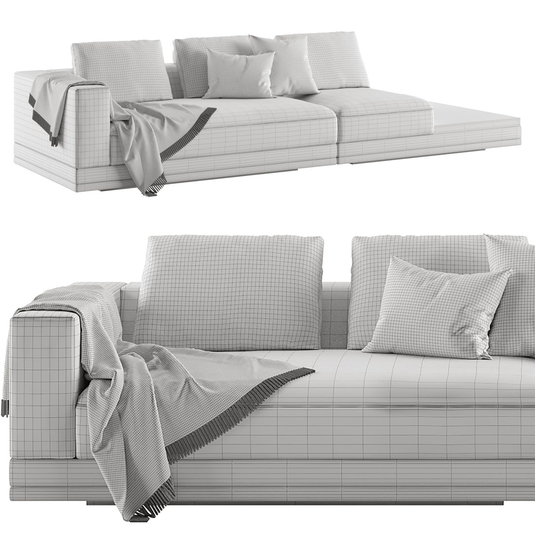 Sofa Saphir - 3D Model for Corona