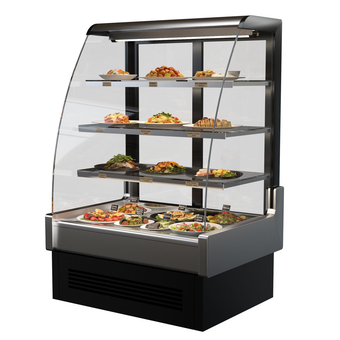 Food Deli & Catering Display Cabinet 3D Model for VRay, Corona | CGMood