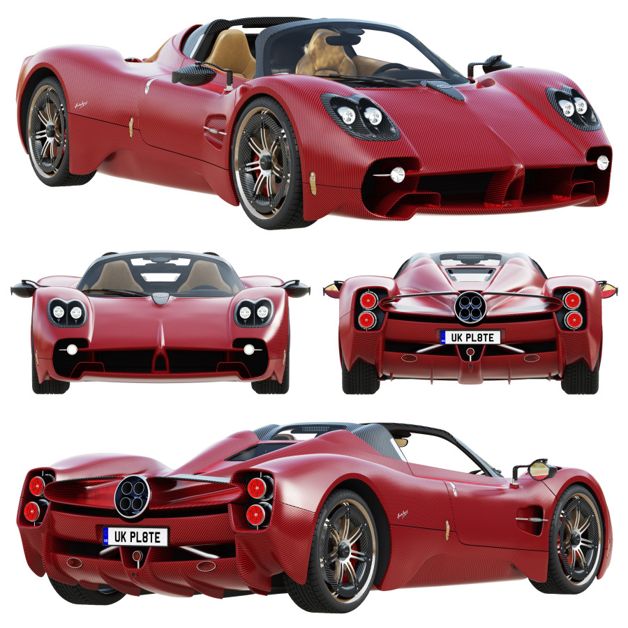 Pagani Utopia Roadster 2025 - 3D Model for VRay
