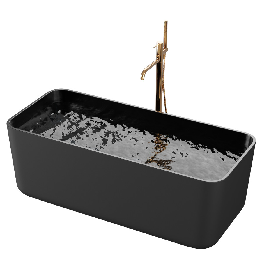 Benoit Black Freestanding Bath 3D Model for Corona | CGMood