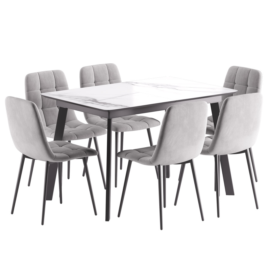 Oddi Dining Chair And Batu Dining Table 3D Model for Corona | CGMood