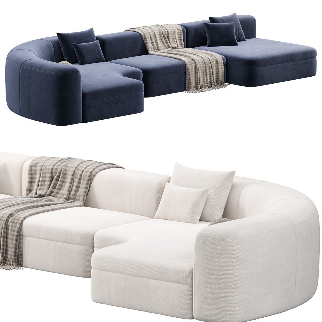 Piaf Sofa By Baxter 3D Model for Corona | CGMood