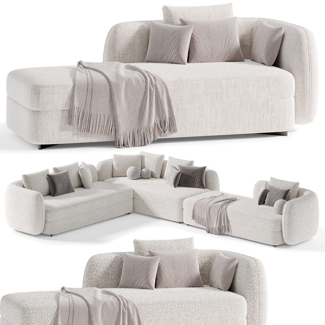 Poliform Saint Germain Sofa By Poliform 3D Model for Corona | CGMood
