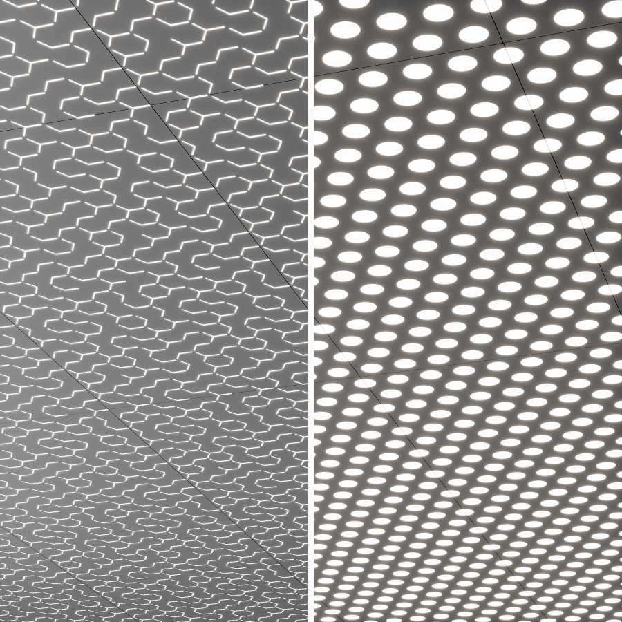 Vapor Element And Bond Ceiling Panel 3D Model for VRay, Corona | CGMood