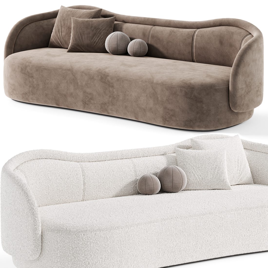 Pia Sofa By Christophe Delcourt 3D Model for Corona | CGMood
