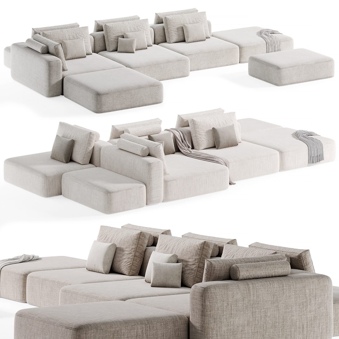 Westside Poliform Sofa By Poliform 3D Model for Corona | CGMood