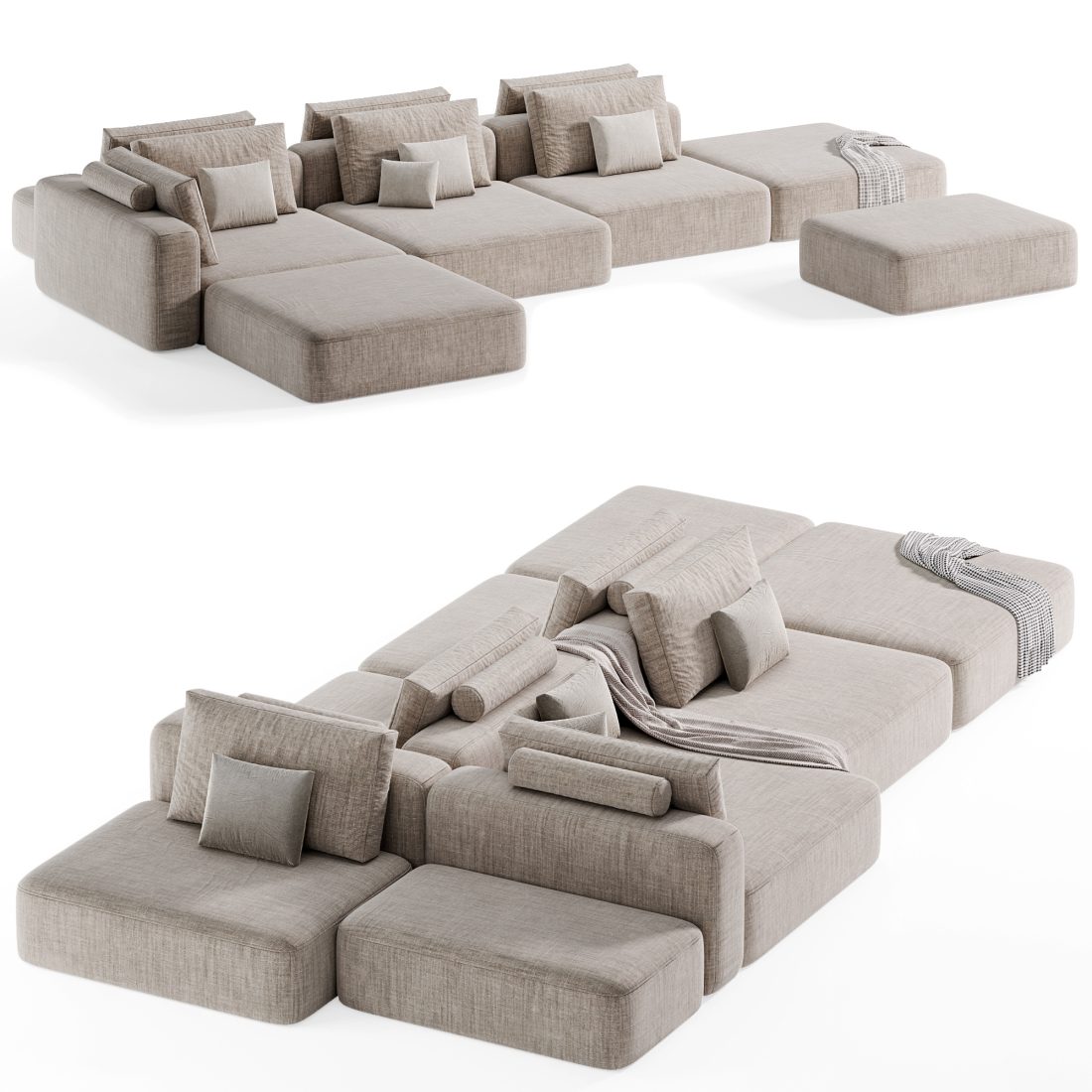 Westside Poliform Sofa By Poliform 3D Model for Corona | CGMood