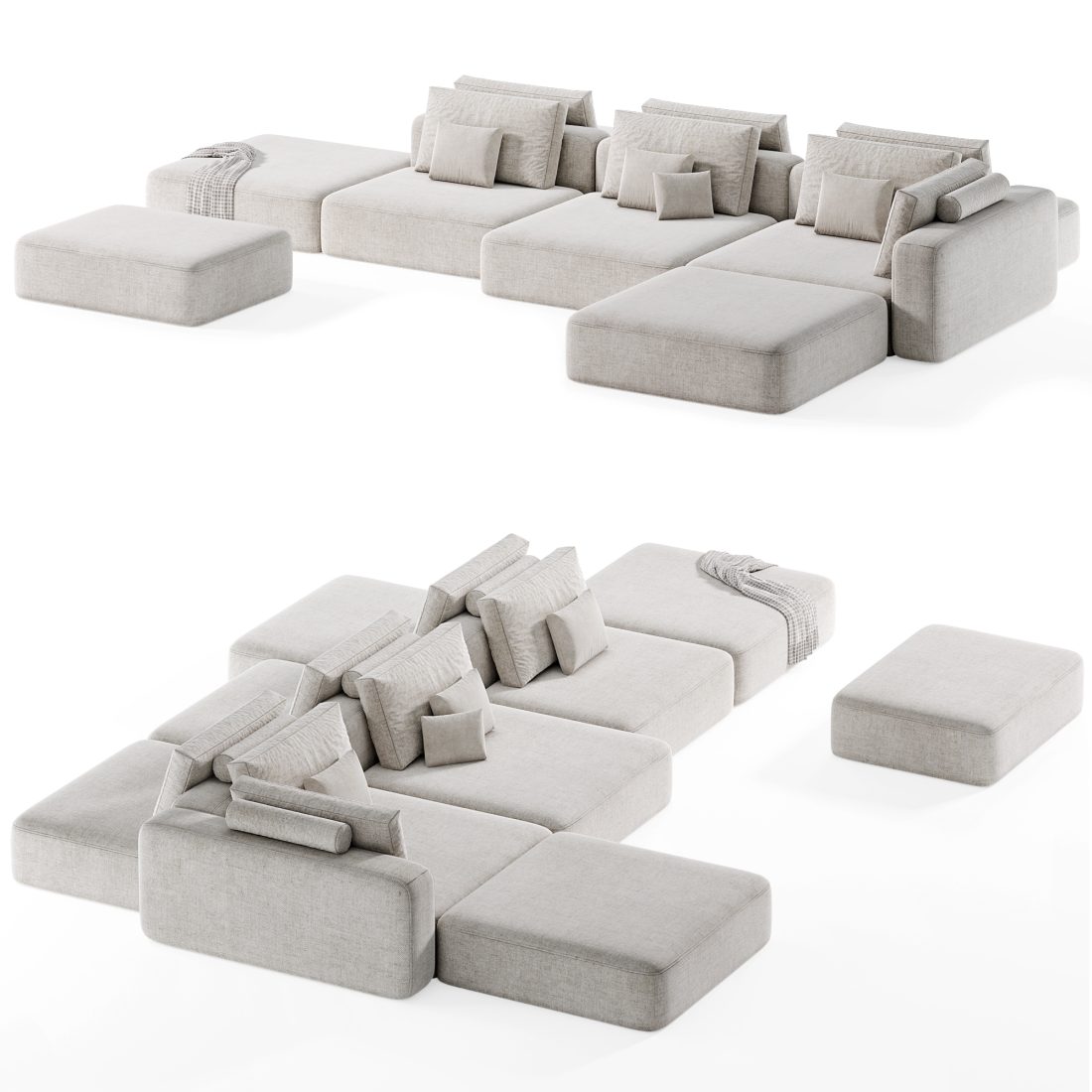 Westside Poliform Sofa By Poliform - 3D Model for Corona