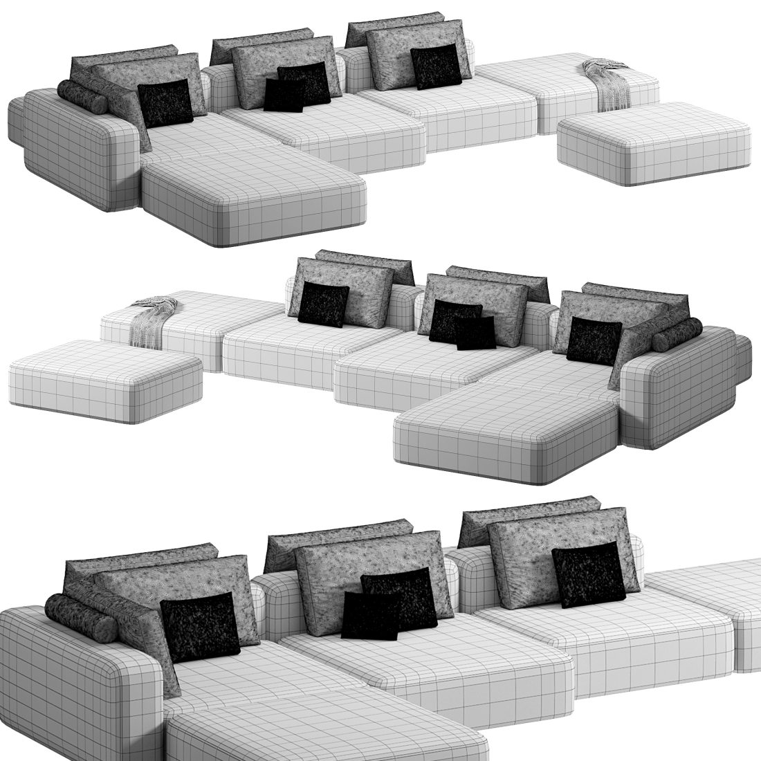 Westside Poliform Sofa By Poliform 3D Model for Corona | CGMood