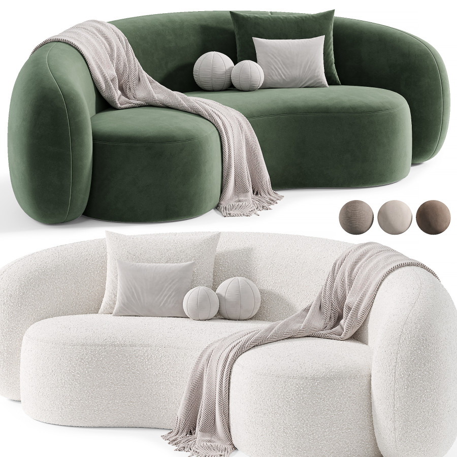 Circular Sofa By Karstudio - 3D Model for Corona