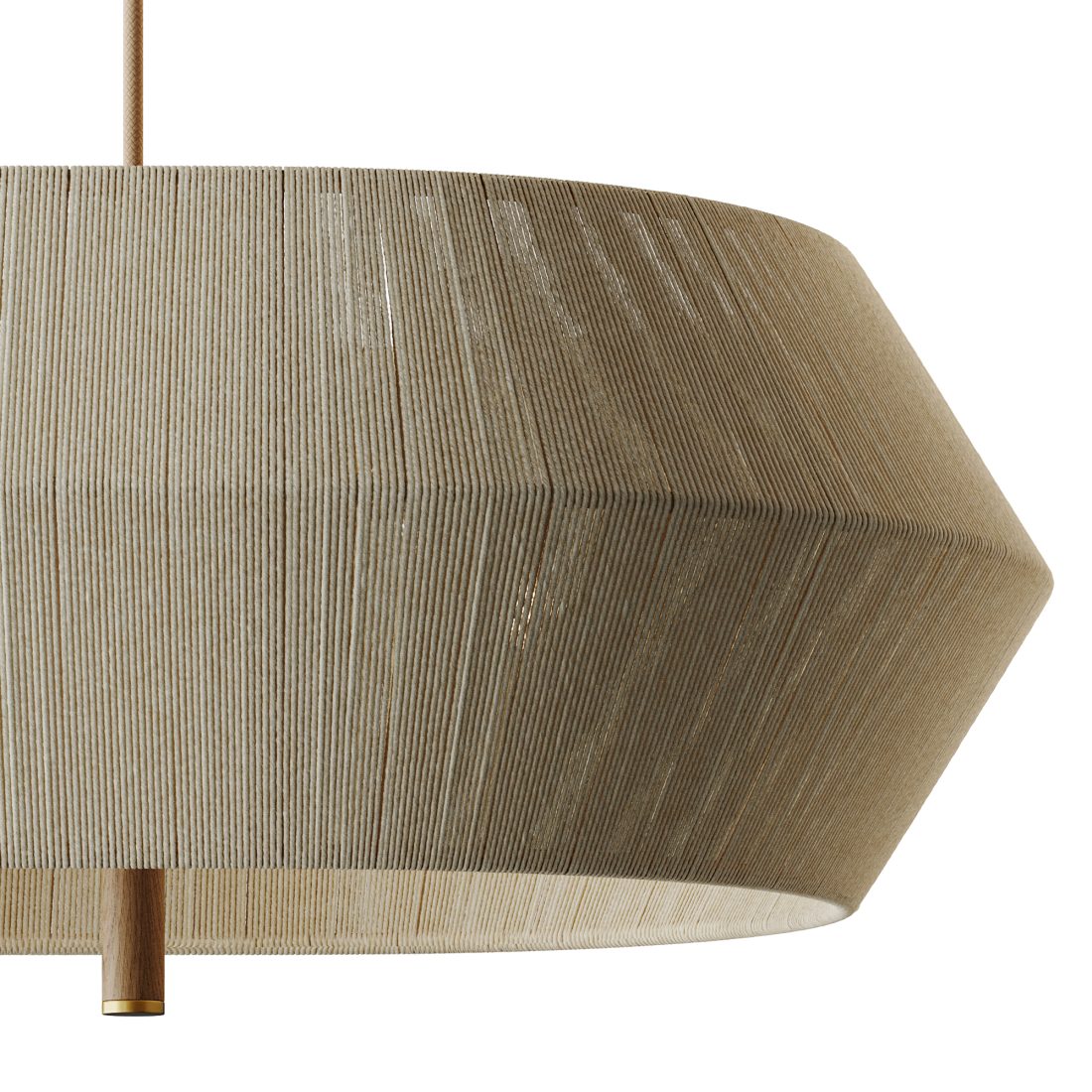 Cb2 Totora Natural Oak Linear Pendant Light 3D Model for VRay, Corona ...
