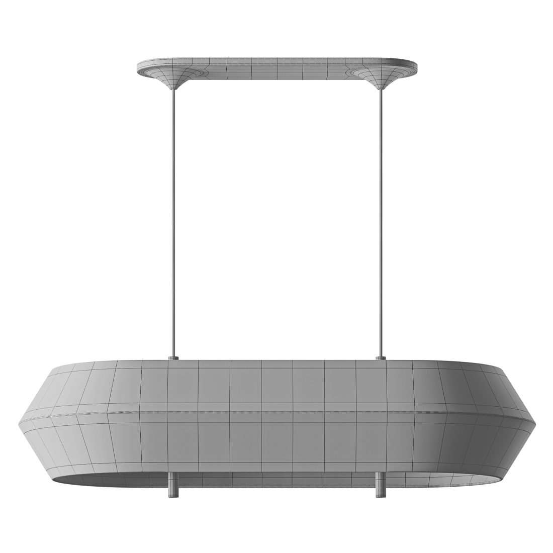 Cb2 Totora Natural Oak Linear Pendant Light 3D Model for VRay, Corona ...