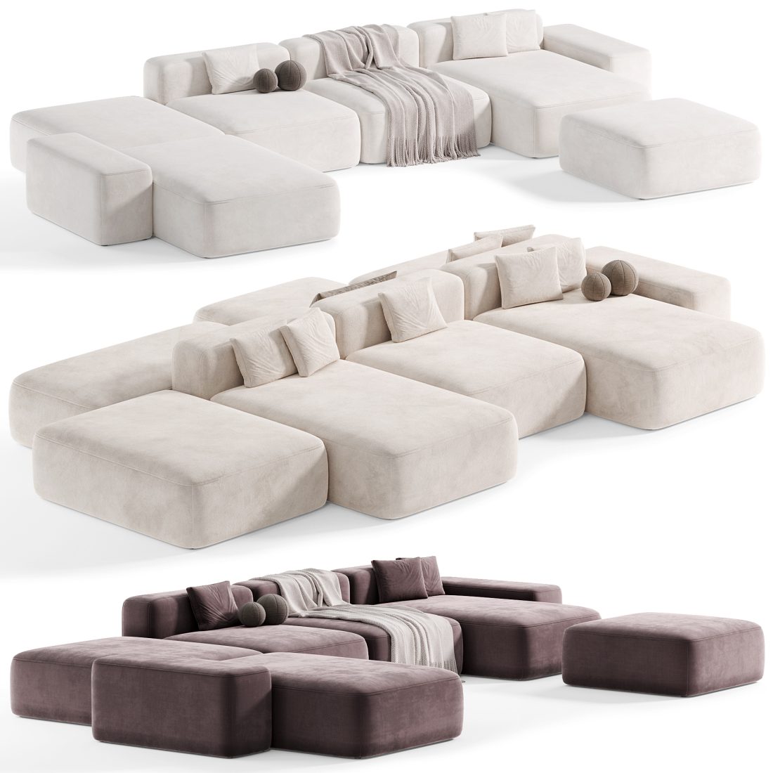 Plus Sofa Modular Modern Sofa By Lapalma - 3D Model for Corona