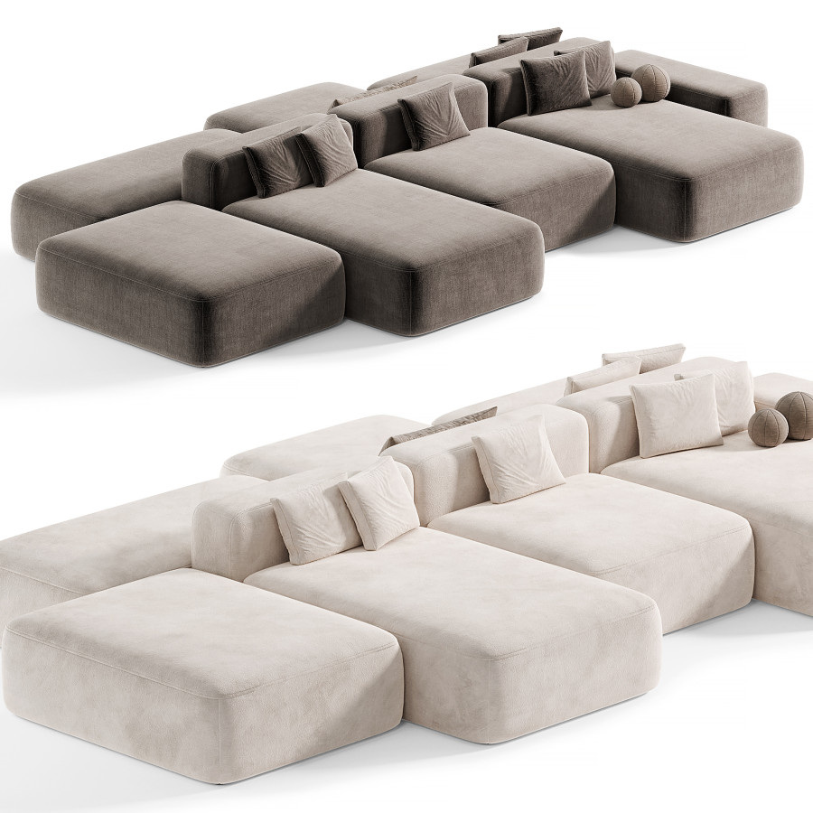 Plus Sofa Modular Modern Sofa By Lapalma - 3D Model for Corona