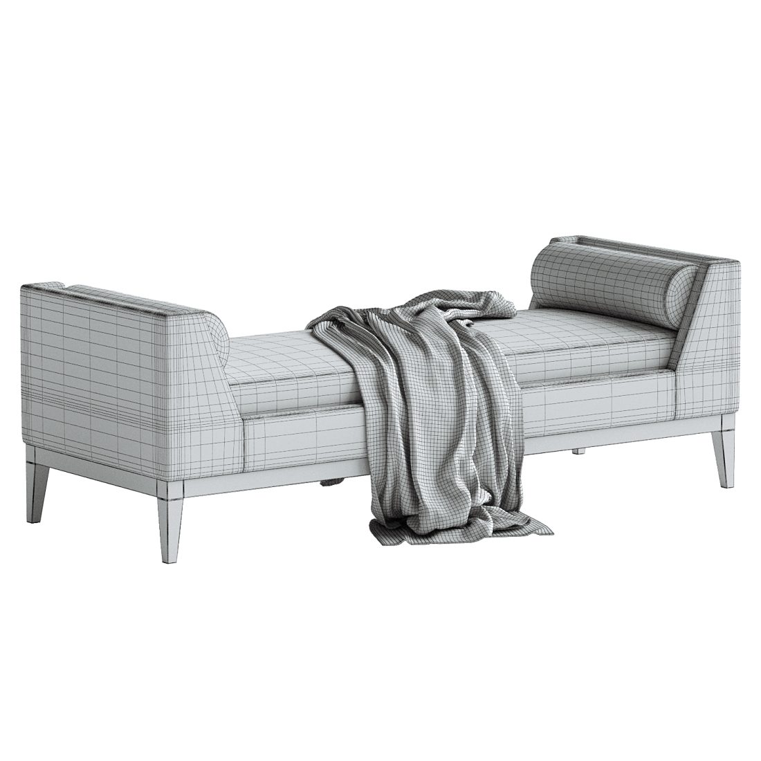 Lugano Bench 3D Model for VRay, Corona | CGMood