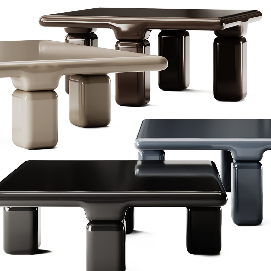 Ze Hc28 Maison Coffee Tables - 3D Model for Corona