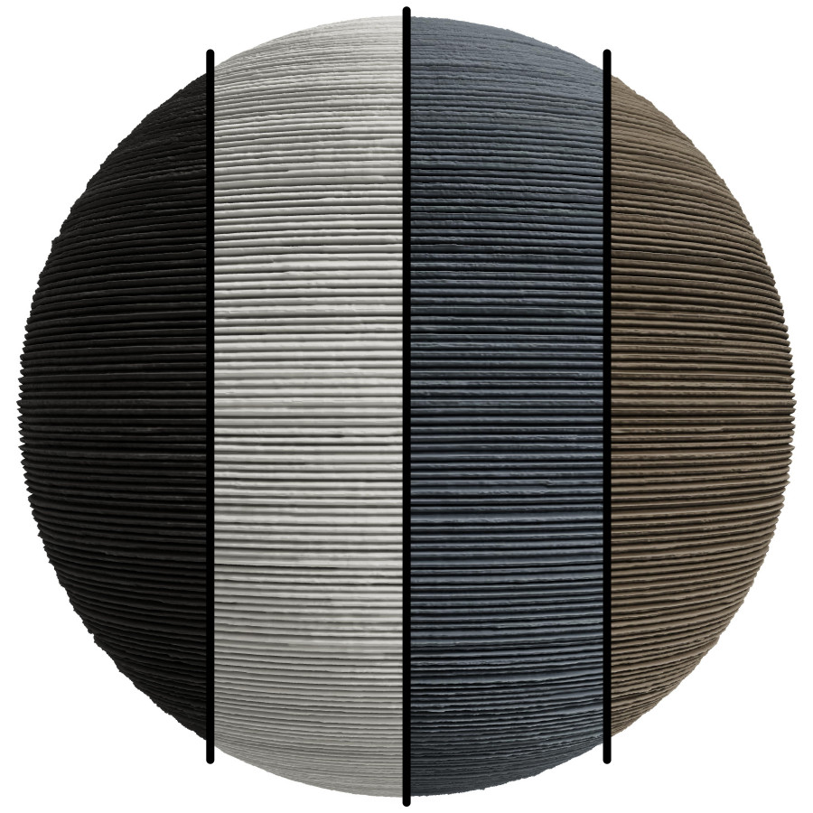 Fb400 Ceraclad Fiber Cement, Modern Stripe Façades - 3D Model for ...