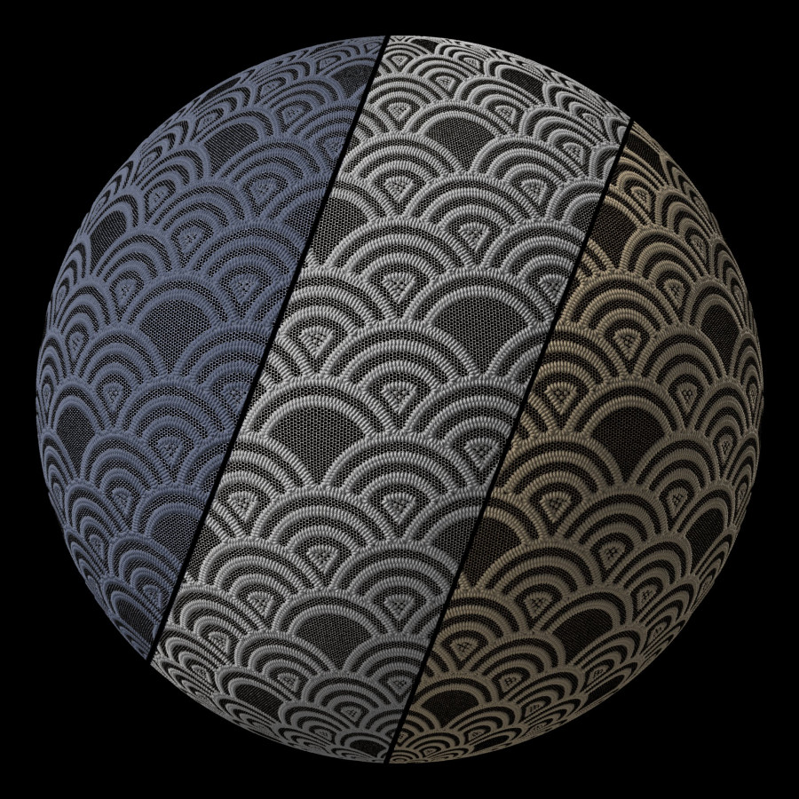 D59 Lace Fabric | Pbr 4k Seamless Sbsar - 3D Model for VRay, Corona