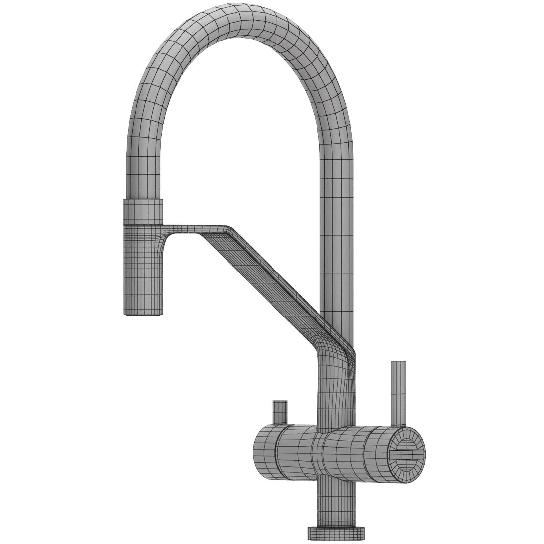 Kitchen Faucet Omoikiri Akeno 3D Model for VRay, Corona | CGMood