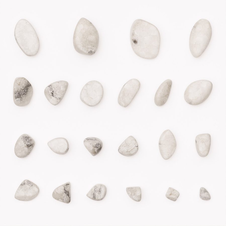 White Marble Pebbles (23 - 67mm) - 3D Model for VRay, Corona