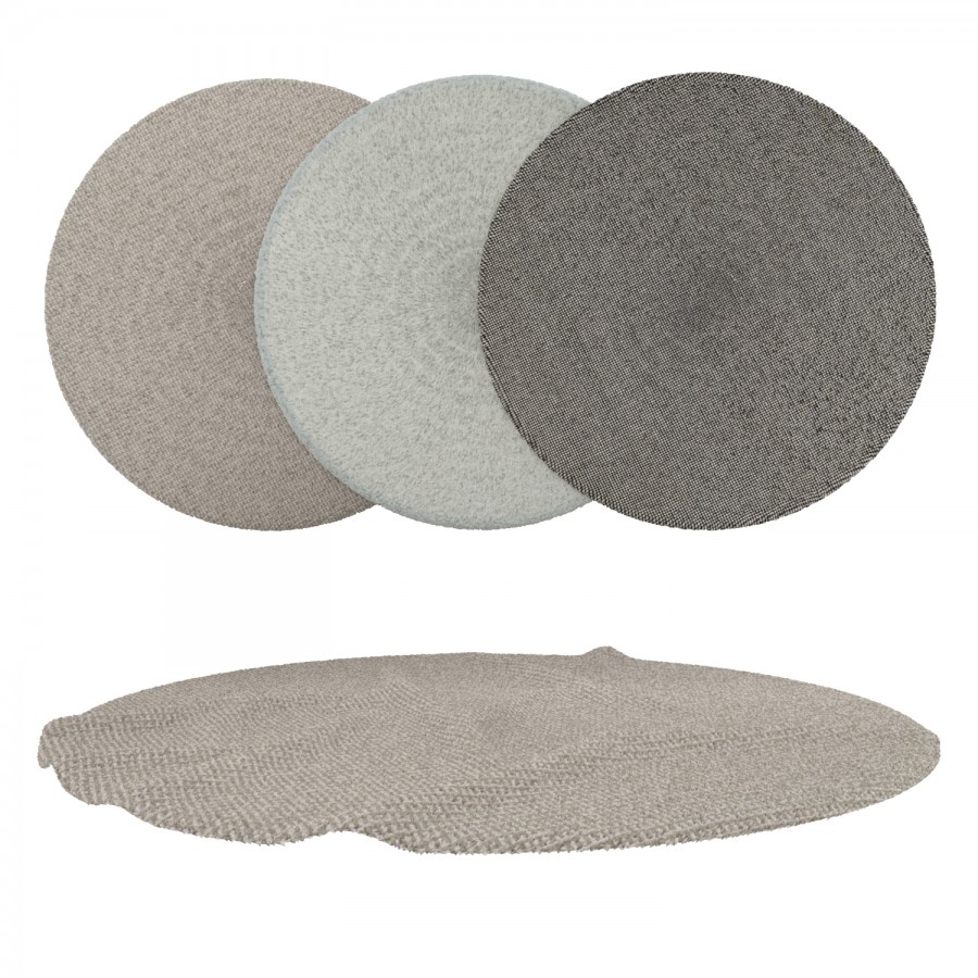 Round Rug Set 293 - 3D Model for VRay, Corona