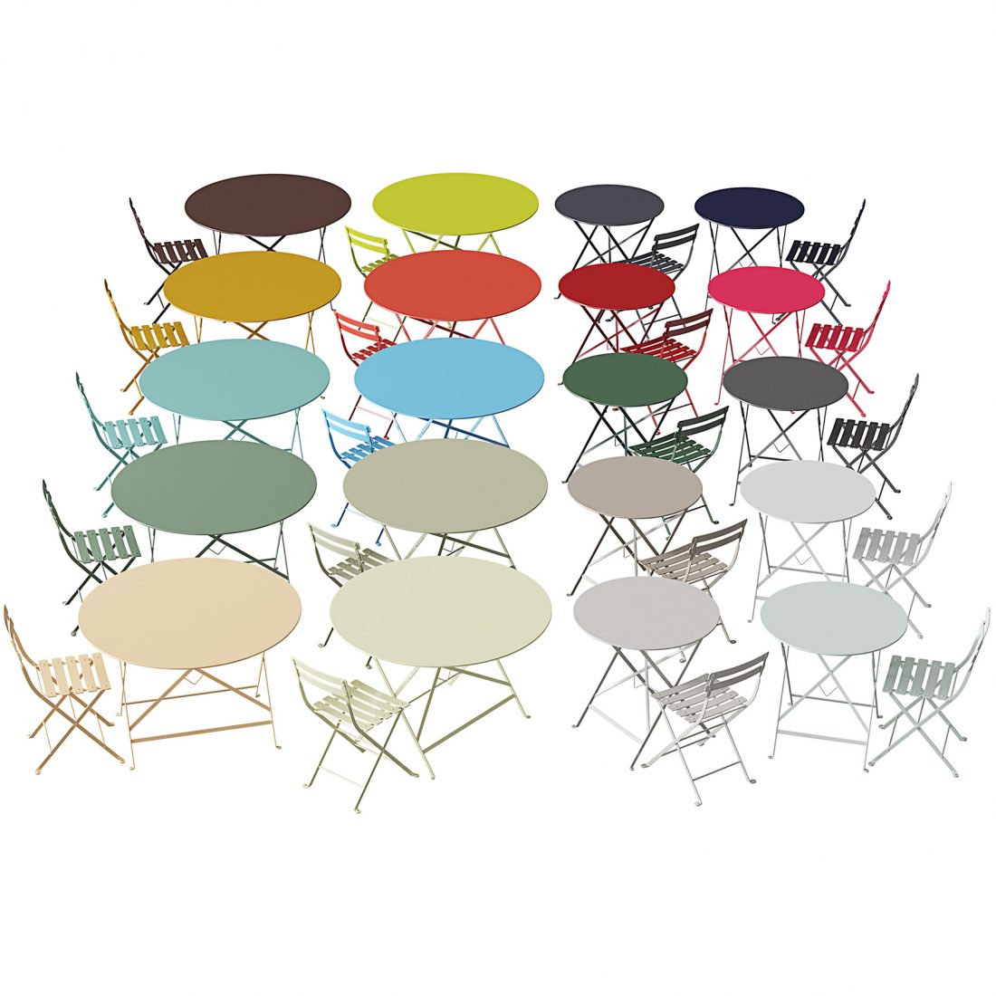 Fermob Bistro Set 1 - 3D Model for VRay, Corona