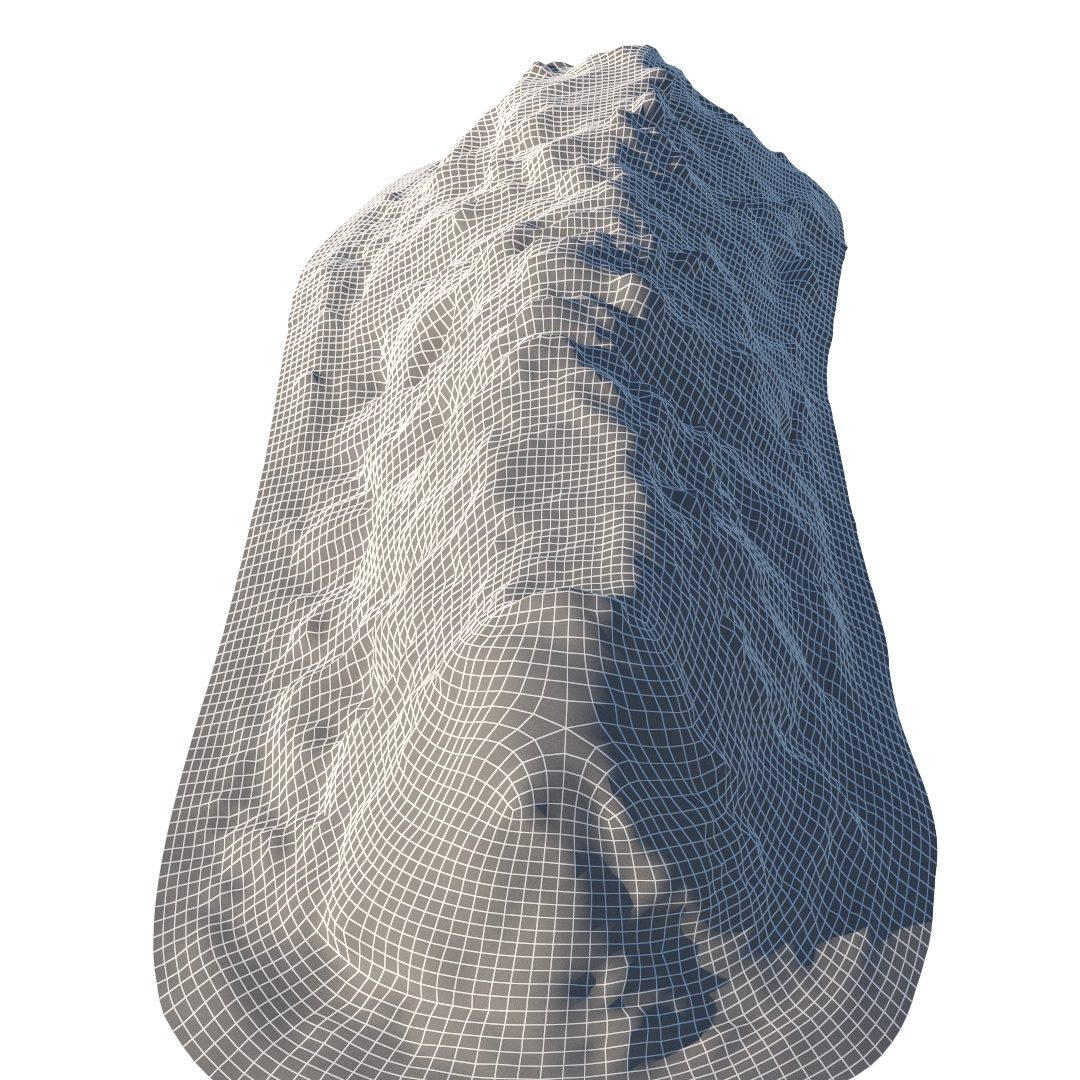 Long Snowdrift 7 Meters - 3D Model for VRay, Corona