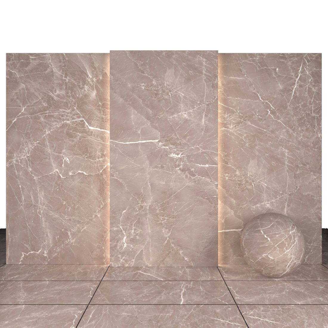 Gray Marble 07 - 3D Model for VRay