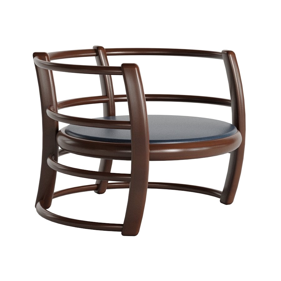 Hard Back Sofa Chair - 3D Model for VRay