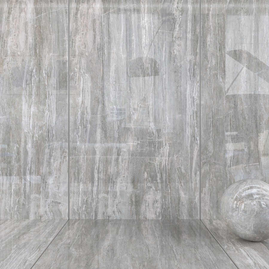 Wall Tiles 233 Arabesque Silver - 3D Model for VRay, Corona