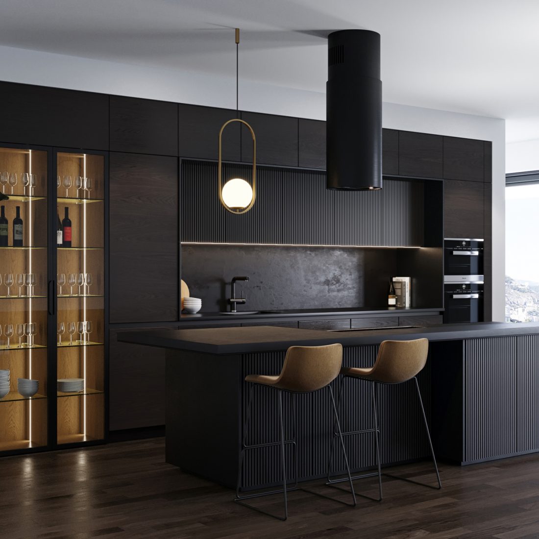 Modern Kitchen 7 3D Model for VRay, Corona | CGMood