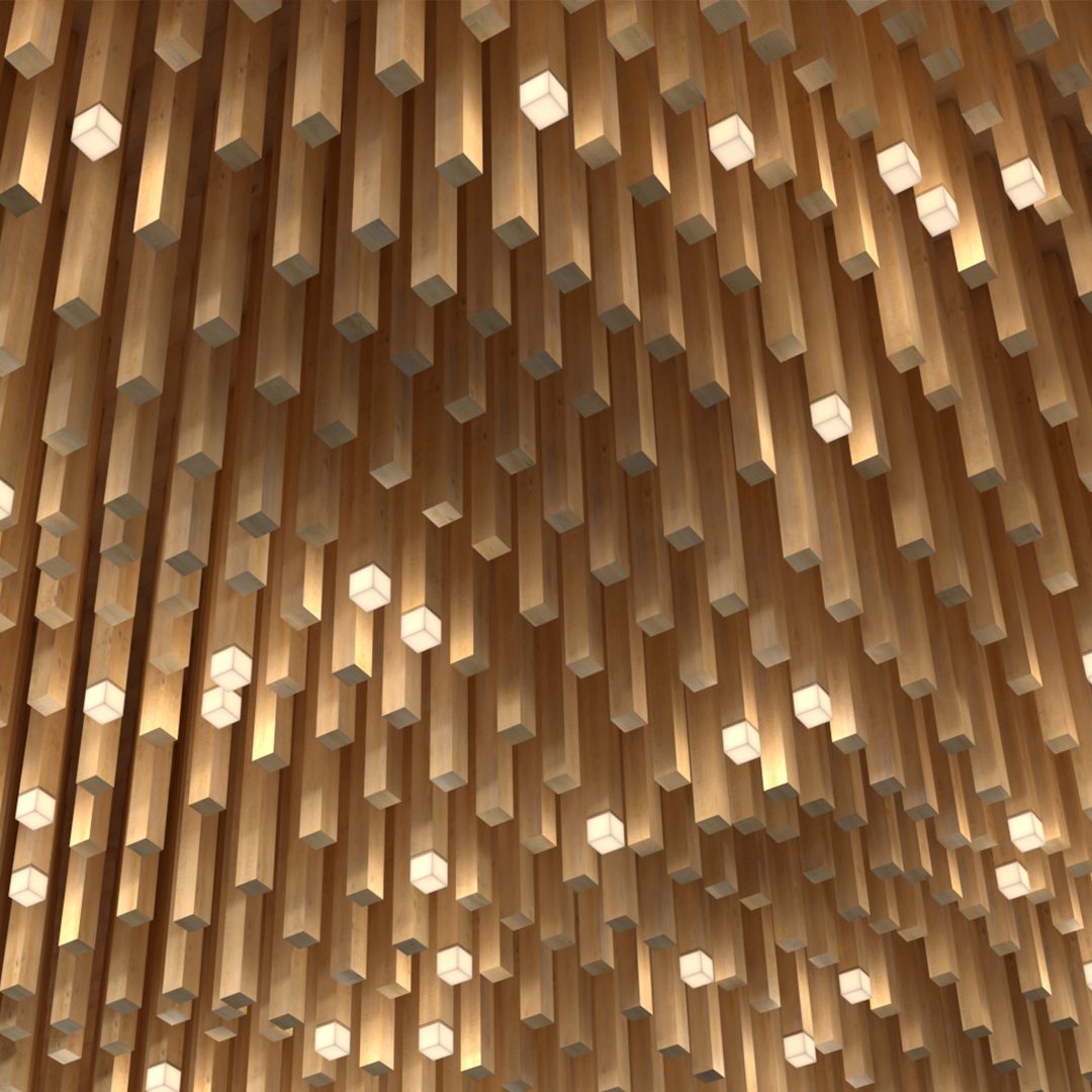 False Wooden Ceiling 3D Model for VRay, Corona | CGMood