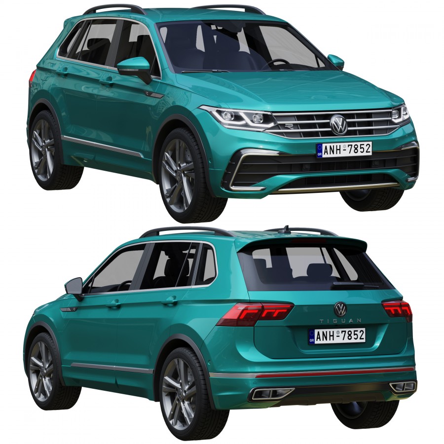 Volkswagen Tiguan 2021 - 3D Model for Corona
