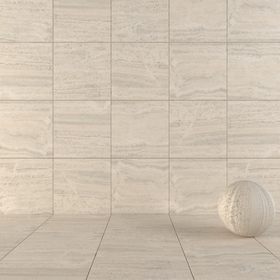 Flaviker Navona Bone Vein 80x80 - 3D Model for VRay, Corona