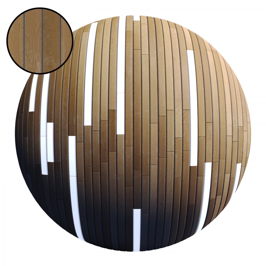 Striped Wood + Light Panels C / Pbr 4k / 2 Mats - 3D Model for FStorm ...
