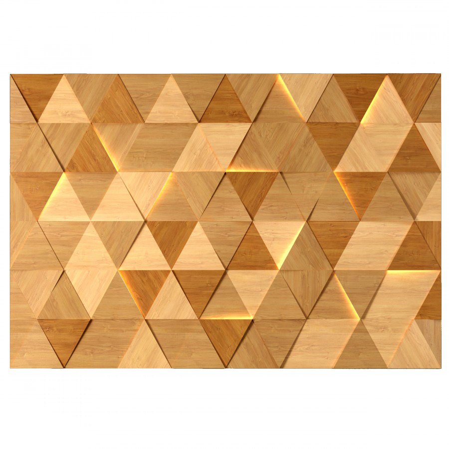 Wall Panel Wood - 3D Model for VRay, Corona