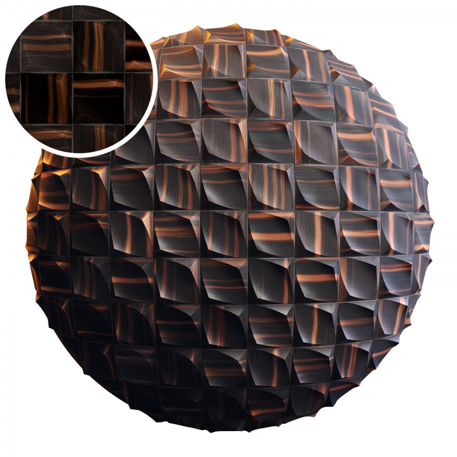 Wooden 3d Panel 01 T | Pbr | 4k Texture / PBR Material | CGMood