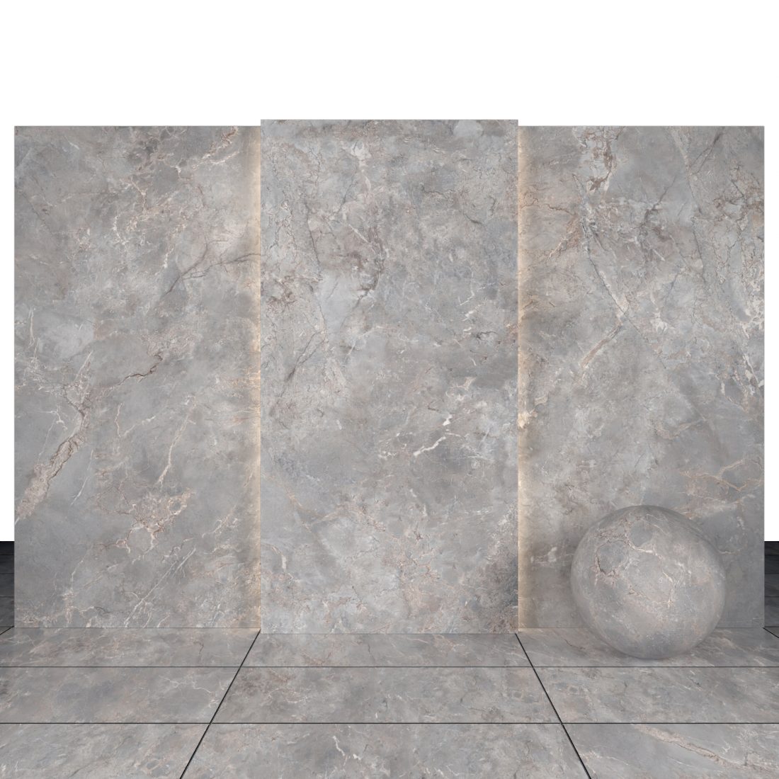 Bueaty Gray Marble 01 - 3D Model for VRay