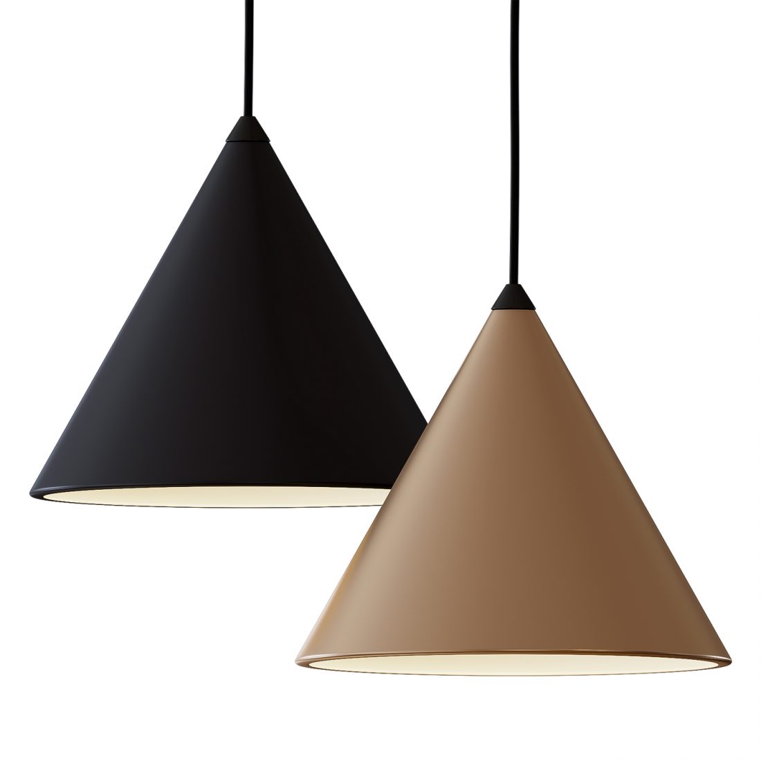Moke Cone Ceiling Light - 3D Model for Corona, VRay